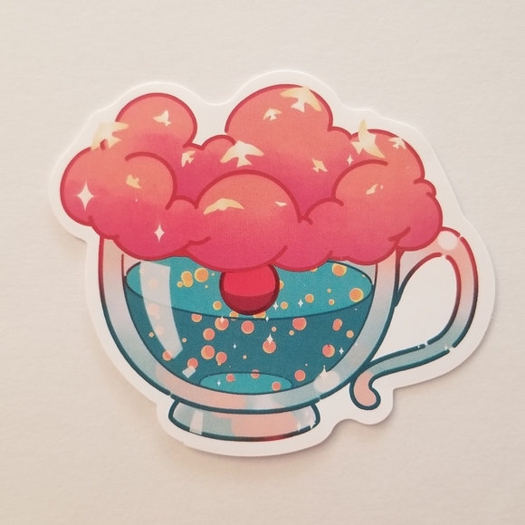 Design | 110 Aesthetic Tea Cup Sticker | Poshmark